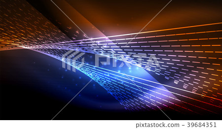 Smooth light effect, straight lines on glowing - Stock Illustration ...