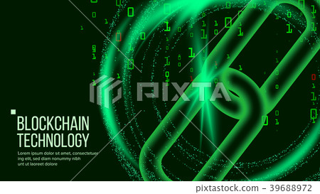 Blockchain Vector. Distributed Ledger Technology - Stock Illustration ...