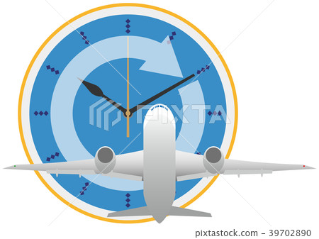 Airplane time - Stock Illustration [39702890] - PIXTA