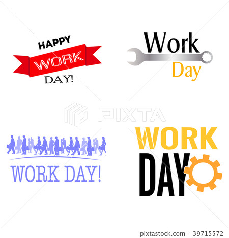 Happy Work Day - Stock Illustration [39715572] - PIXTA