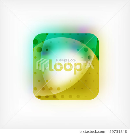 Vector square loop business symbol, geometric icon - Stock Illustration ...