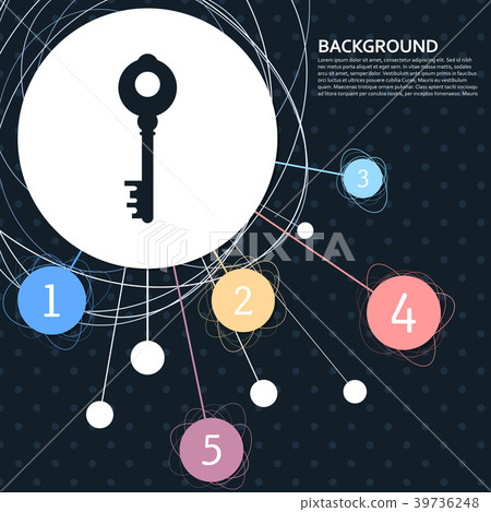 Key Icon with the background to the point and inf - Stock Illustration ...