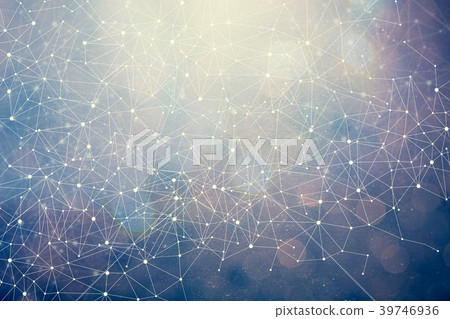 Abstract technology geometric polygonal lines - Stock Illustration ...
