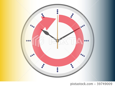 Clock Flow of time - Stock Illustration [39749009] - PIXTA