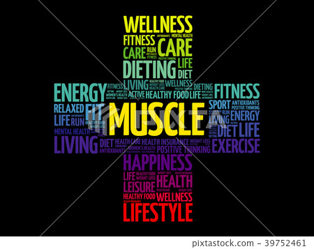 Muscle word cloud - Stock Illustration [39752461] - PIXTA