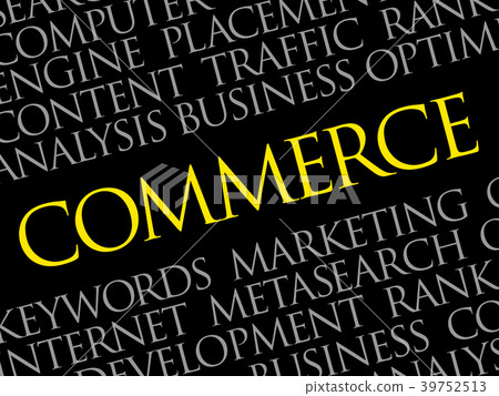 COMMERCE word cloud - Stock Illustration [39752513] - PIXTA