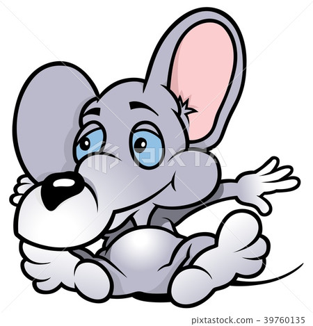 Relaxing Little Mouse - Stock Illustration [39760135] - PIXTA