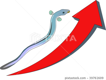 Eel streamer red arrow - Stock Illustration [39761609] - PIXTA