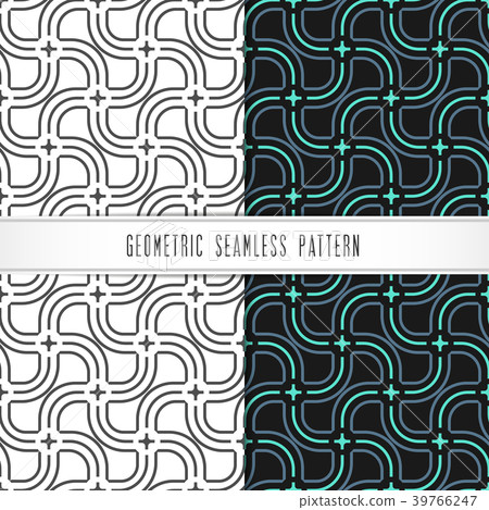 Vector geometric seamless pattern. - Stock Illustration [39766247] - PIXTA