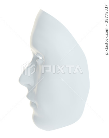 White mask similar to the robot's face - Stock Illustration [39778337 ...