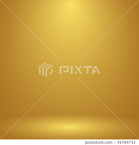 Luxury Gold Studio room background with Spotlights - Stock Illustration ...