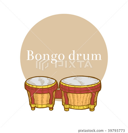 Colored Bongo in Hand-Drawn Style - Stock Illustration [39793773] - PIXTA