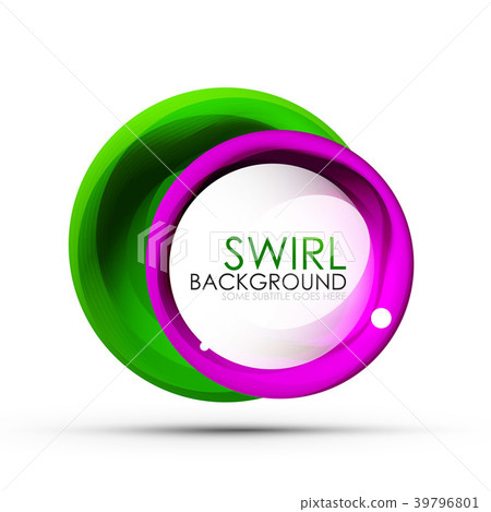 Spiral swirl flowing lines 3d vector abstract - Stock Illustration ...