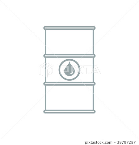Stylized icon of the barrel of oil - Stock Illustration [39797287] - PIXTA