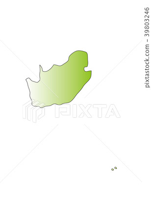 世界地圖南非-插圖素材 [39803246] - PIXTA圖庫