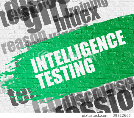 Intelligence Testing on the Brickwall. - Stock Illustration [39812665 ...