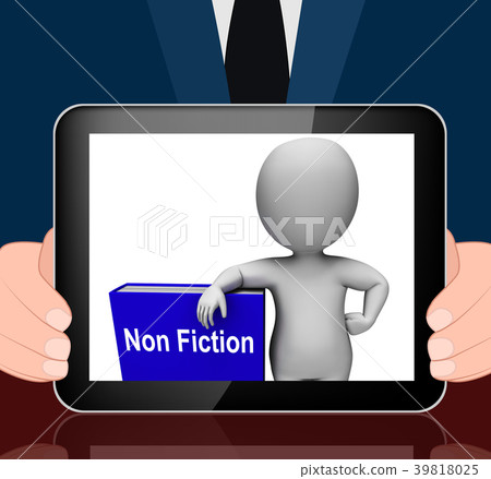 Non Fiction Book And Character Educational - Stock Illustration ...