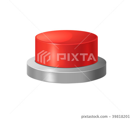 Realistic Detailed 3d Red Button. Vector - Stock Illustration [39818201 ...