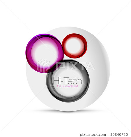 Circle web layout - digital techno spheres - web - Stock Illustration ...