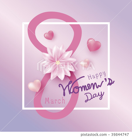 8 march happy womens day design - Stock Illustration [39844747] - PIXTA