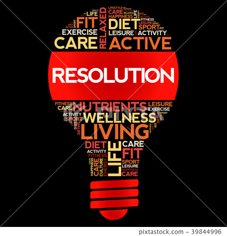 RESOLUTION bulb word cloud - Stock Illustration [39844996] - PIXTA