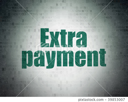 Banking concept: Extra Payment on Digital Data - Stock Illustration ...
