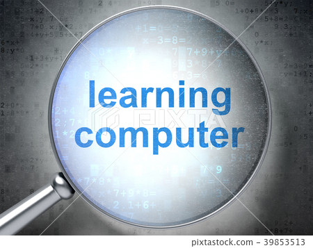 Learning concept: Learning Computer with optical - Stock Illustration ...