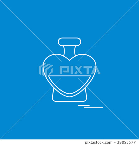 perfume bottle in the shape of heart - Stock Illustration [39853577 ...