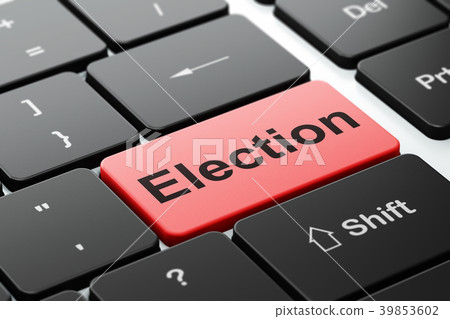 Political concept: Election on computer keyboard - Stock Illustration ...