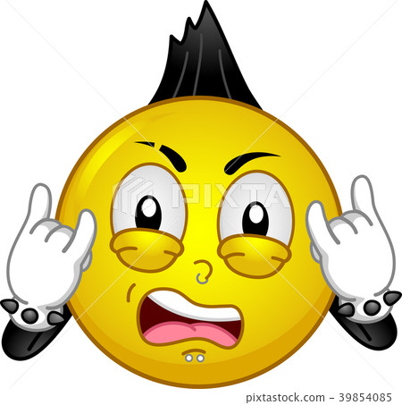 Mascot Smiley Rock Star Illustration-插圖素材 [39854085] - PIXTA圖庫