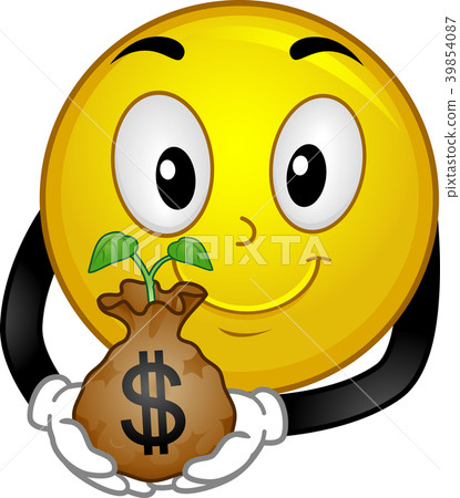 Mascot Smiley Seed Funding Illustration - Stock Illustration [39854087 ...