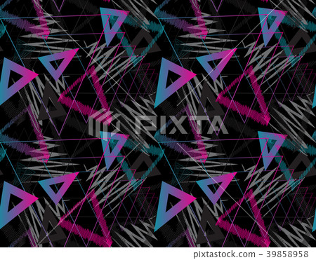 Modern Seamless Geometric Pattern. - Stock Illustration [39858958] - PIXTA