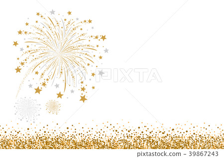 Vector gold and silver firework design - Stock Illustration [39867243 ...