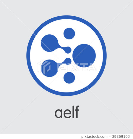 Aelf Virtual Currency. Vector ELF Coin Image. - Stock Illustration ...