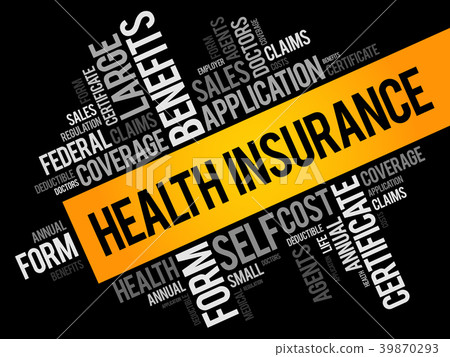 Health Insurance word cloud collage - Stock Illustration [39870293] - PIXTA