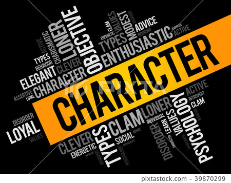CHARACTER word cloud collage - Stock Illustration [39870299] - PIXTA