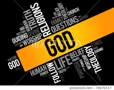 GOD word cloud collage - Stock Illustration [39870317] - PIXTA