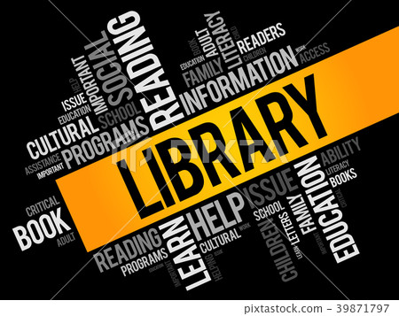 Library word cloud collage - Stock Illustration [39871797] - PIXTA