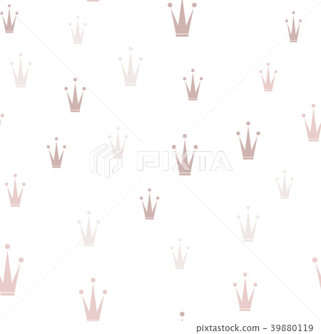 Princess Crown. Seamless repeating pattern. - Stock Illustration ...