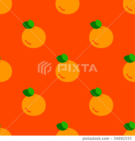 LUCKY ORANGE PATTERN - Stock Illustration [39892555] - PIXTA