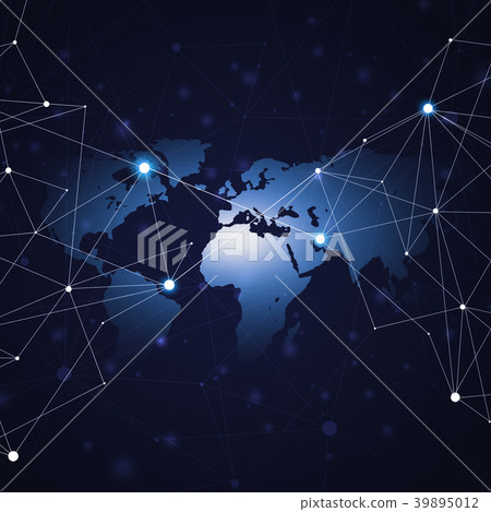 Abstract Global Connections - Stock Illustration [39895012] - PIXTA