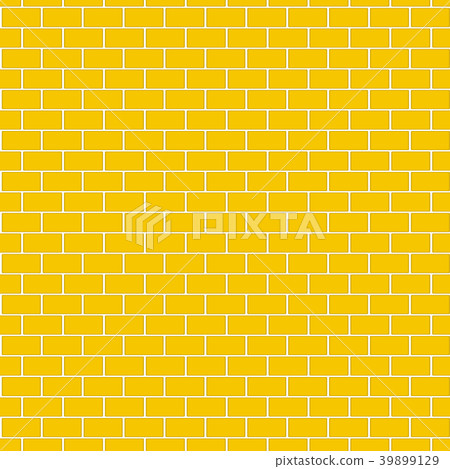 Seamless pattern of Yellow brick wall - Stock Illustration [39899129 ...