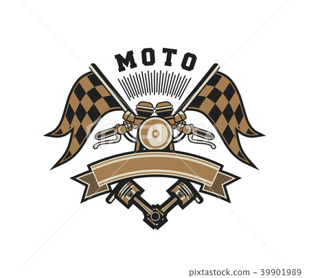 Motorcycle Badge Vectors - Stock Illustration [39901989] - PIXTA