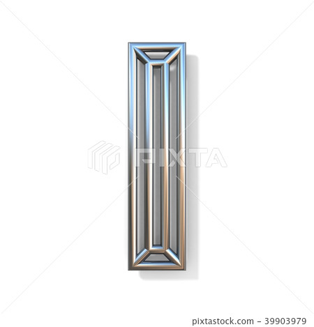 Wire outline font letter I 3D - Stock Illustration [39903979] - PIXTA