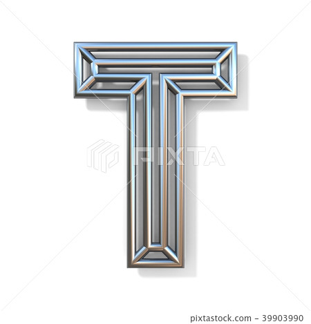 Wire outline font letter T 3D - Stock Illustration [39903990] - PIXTA