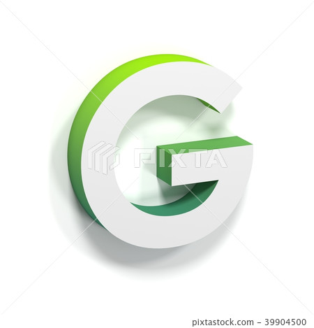Green gradient and soft shadow letter G - Stock Illustration [39904500 ...