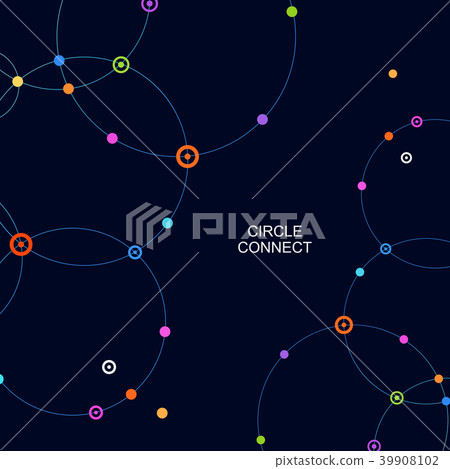 Network template. Digital background with - Stock Illustration ...