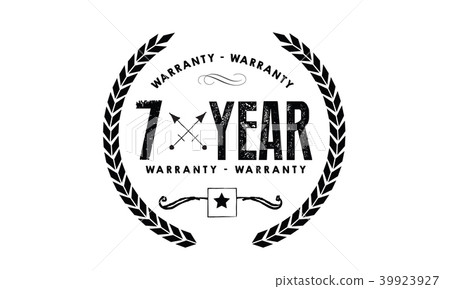 7 years warranty icon vintage - Stock Illustration [39923927] - PIXTA