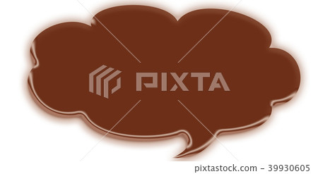 Speech bubble chocolate image - Stock Illustration [39930605] - PIXTA