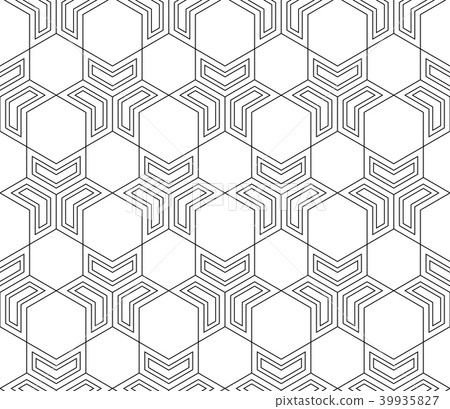 The geometric pattern with lines. Seamless vector - Stock Illustration ...